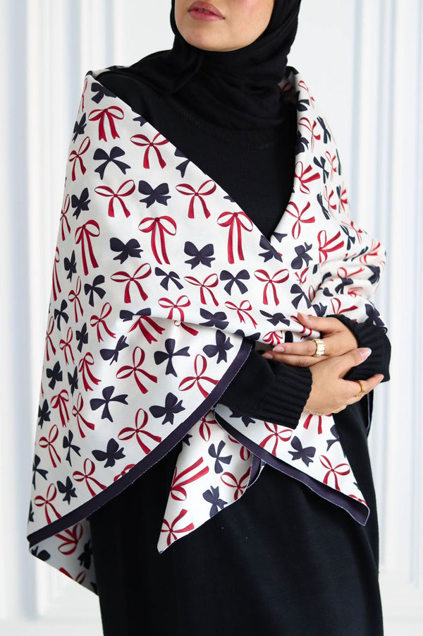 Winter Bows Wool Scarf – Ozel-Hijab-Fashion